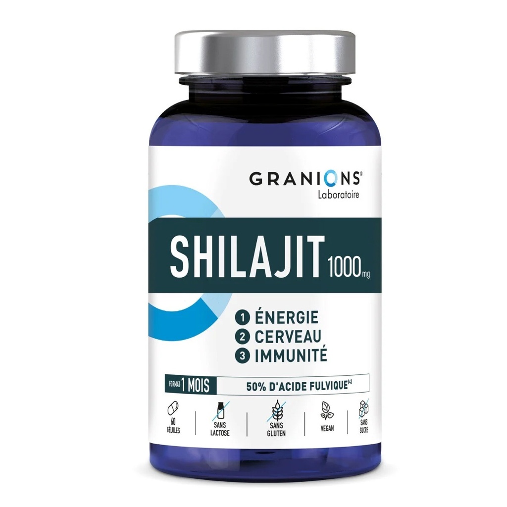 Shilajit 1000 mg 60 gélules | Pharmashop